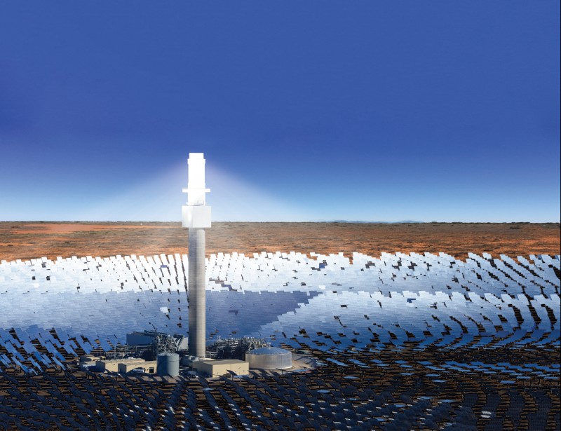 Australie : Une centrale solaire stocke l'énergie avec du sel fondu
