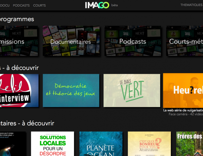 Imago TV : une plateforme pour accéder à des contenus engagés