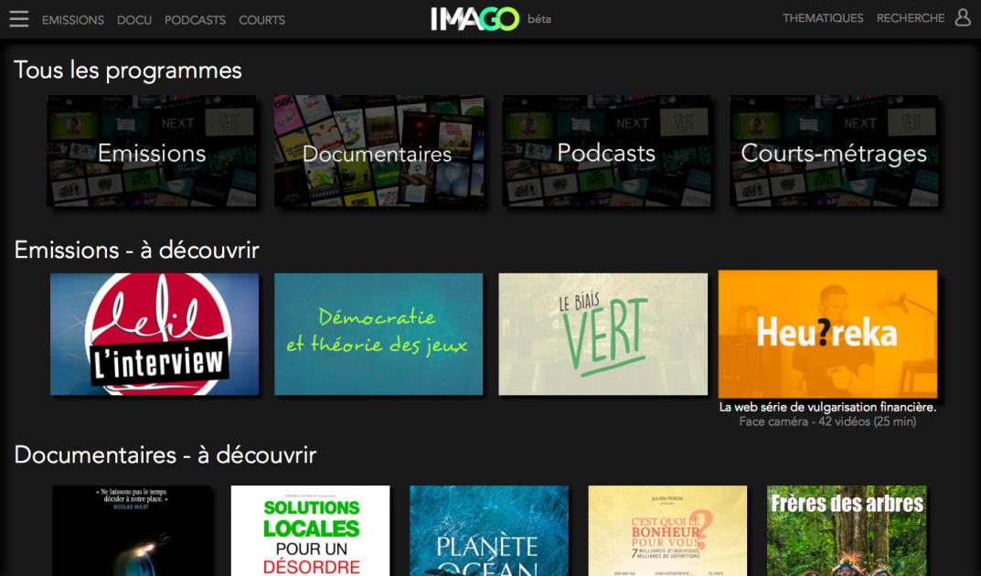 Imago TV : une plateforme pour accéder à des contenus engagés